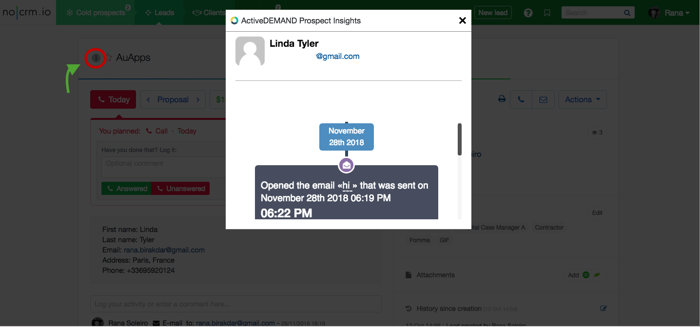 How to use ActiveDEMAND noCRM integration · noCRM.io